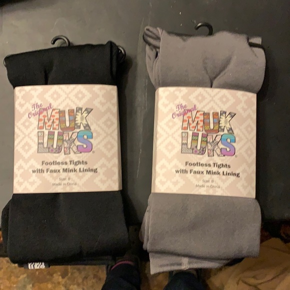 Muk Luks | Pants & Jumpsuits | Set Of 2 Muk Luks Footless Tights With ...